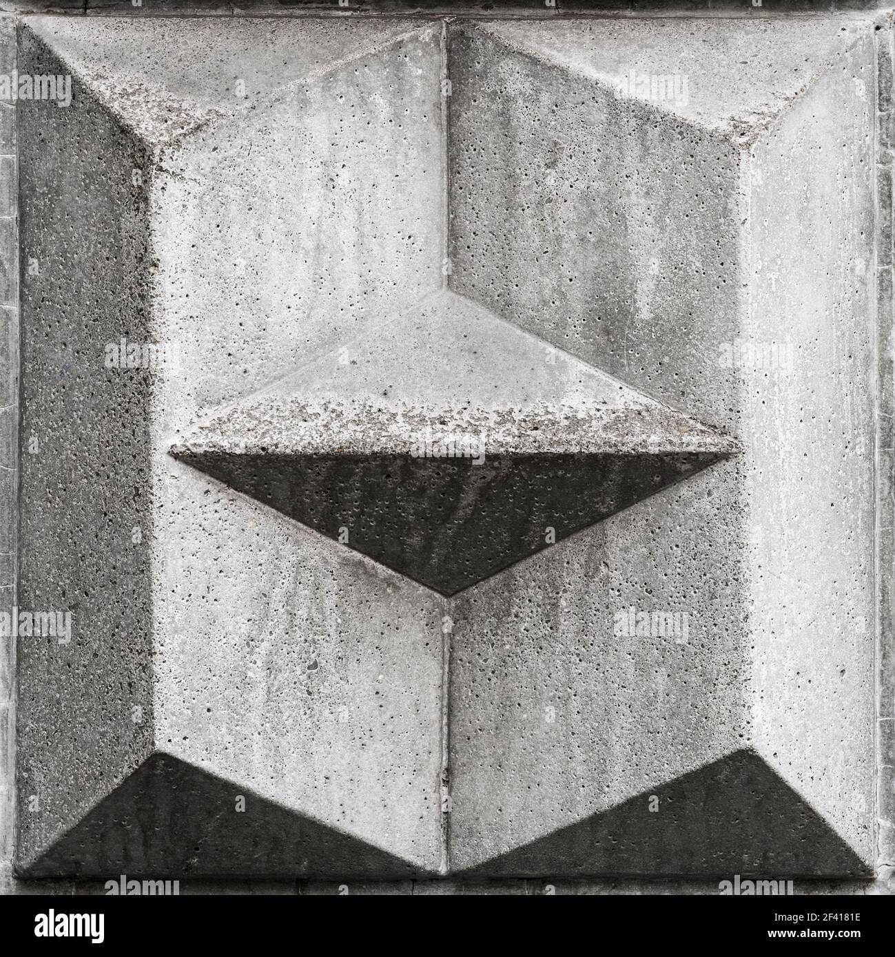 Letter H cast in concrete Stock Photo - Alamy