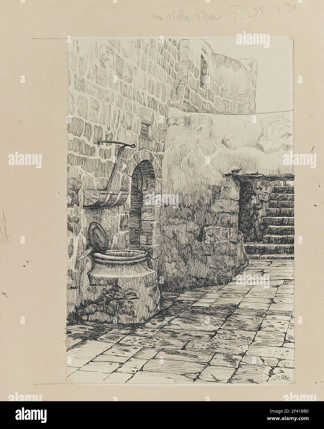 James Tissot - an Old Cistern 1889 Stock Photo - Alamy