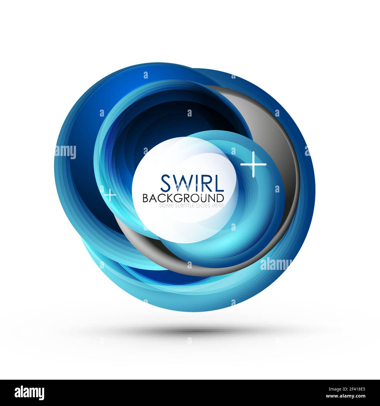 Spiral swirl flowing lines 3d vector abstract background. Spiral swirl ...