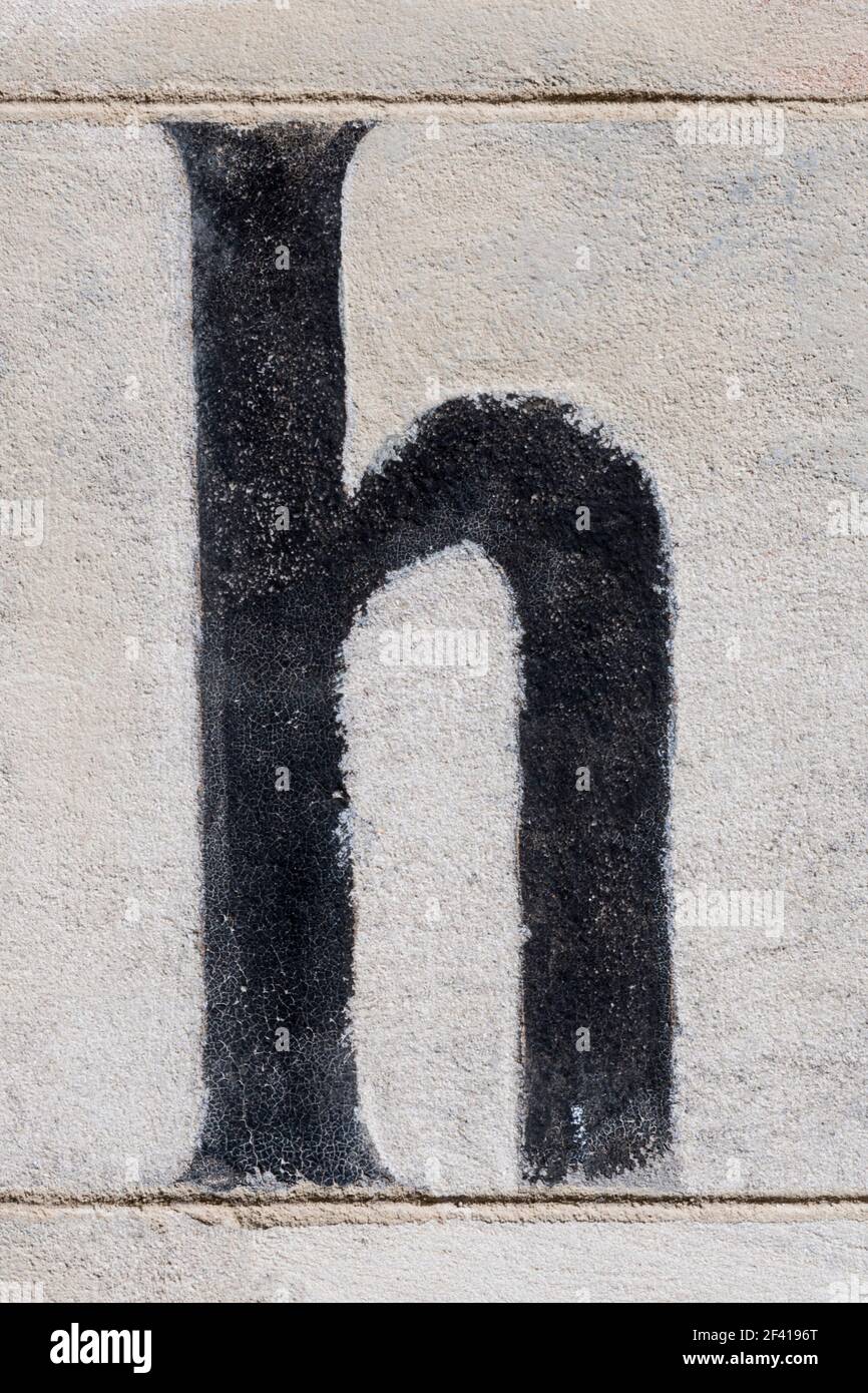 Letter h lowercase hi-res stock photography and images - Alamy