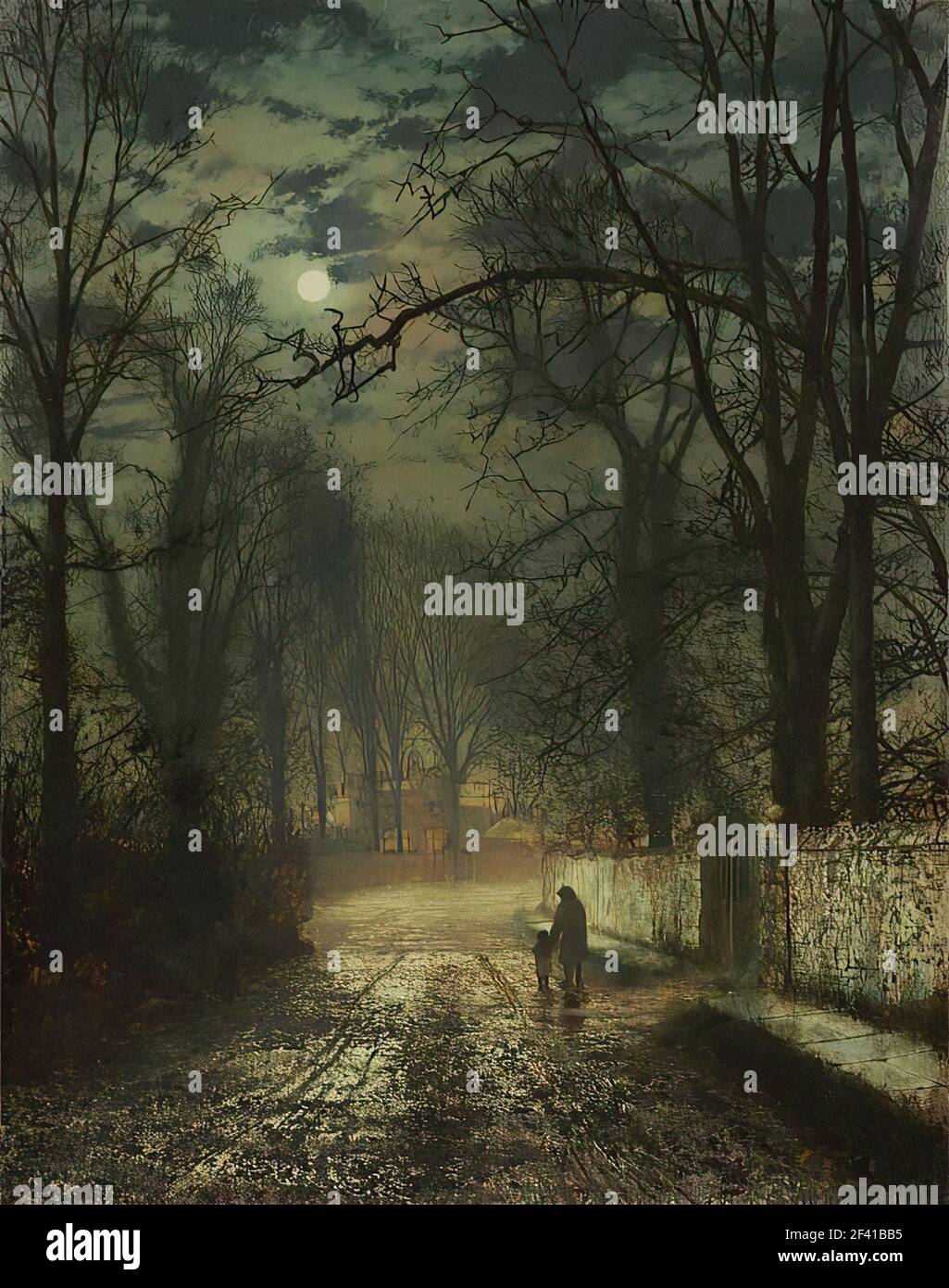 Moonlit lane hi-res stock photography and images - Alamy
