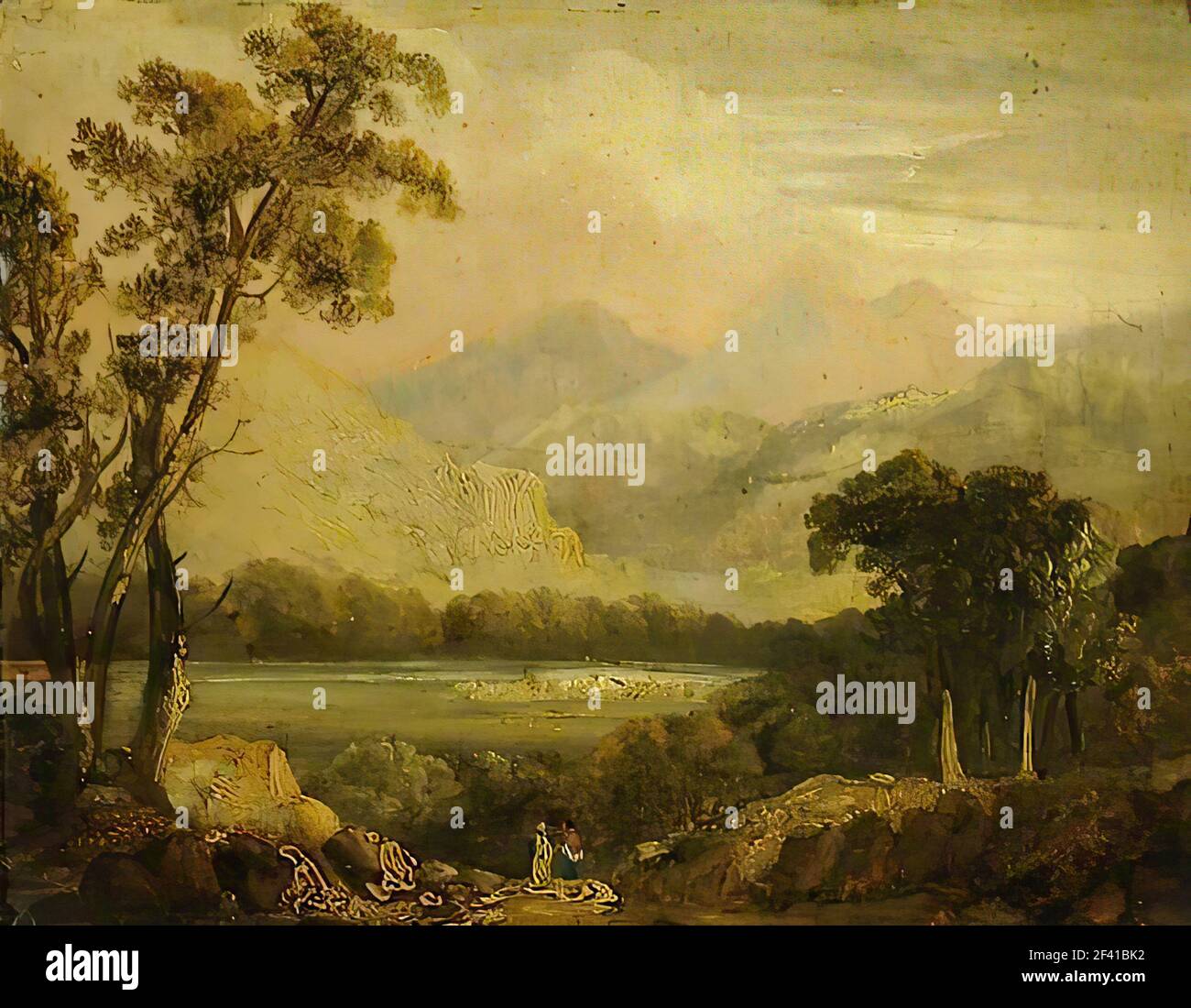 John Crome - Landscape with River Stock Photo - Alamy