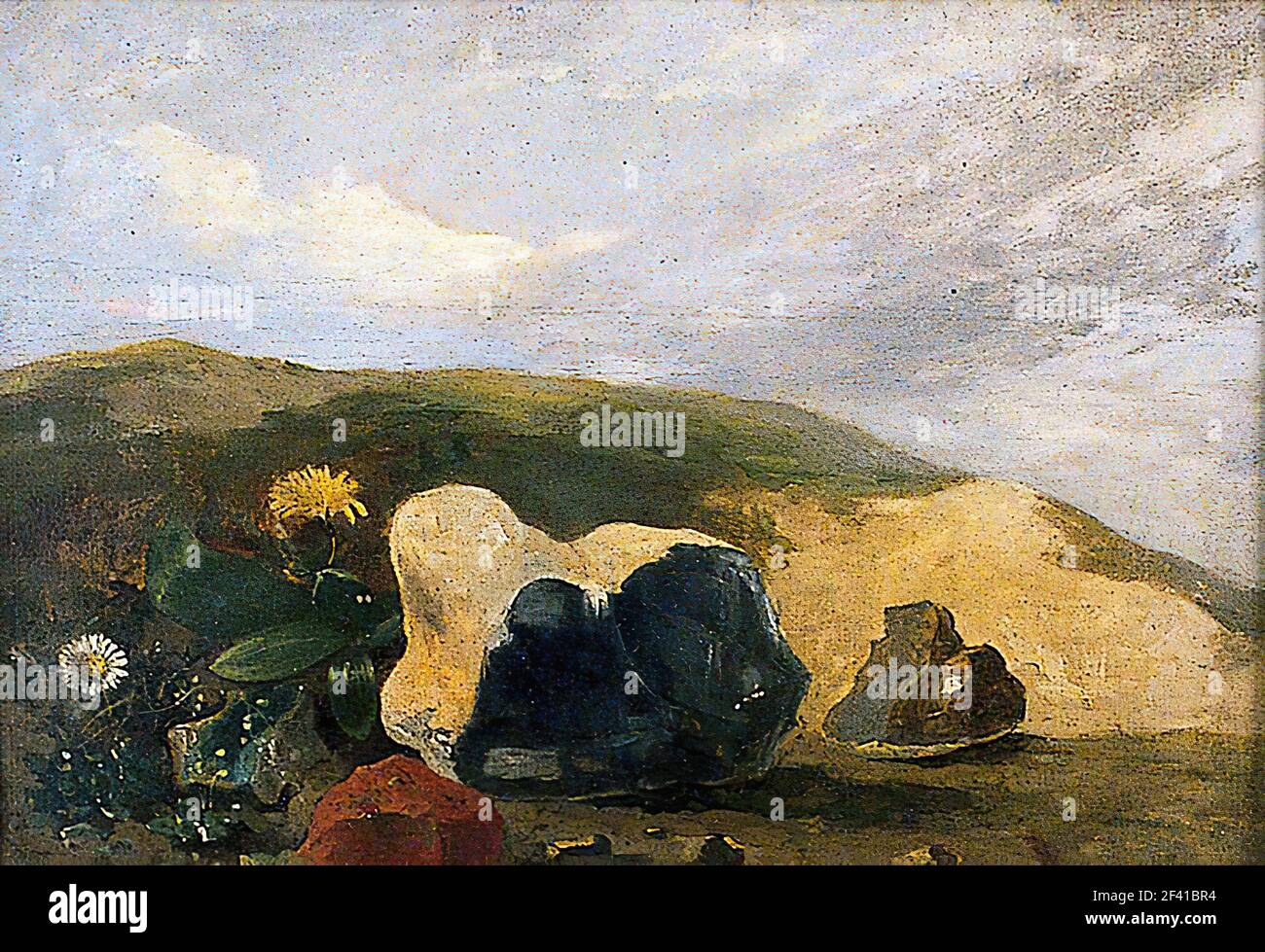 John Crome - Study Flints 1811 Stock Photo - Alamy