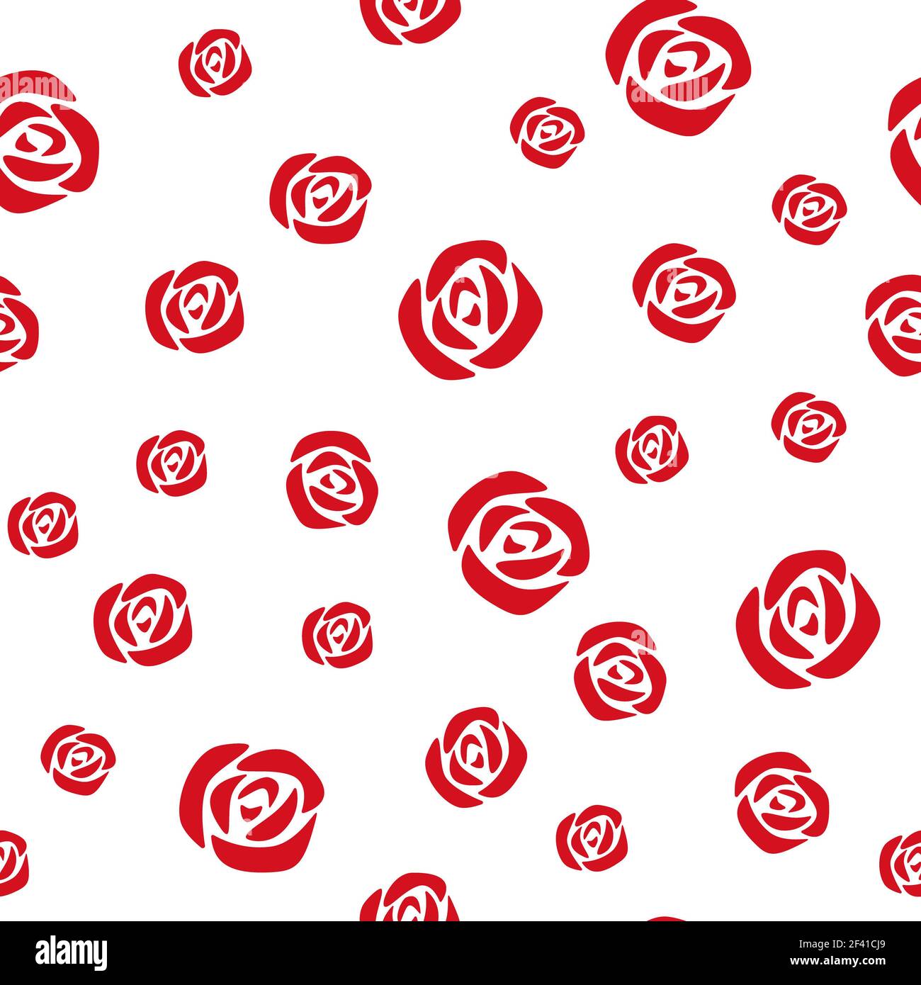Vector seamless floral pattern with rose. Cute design for wrapping ...