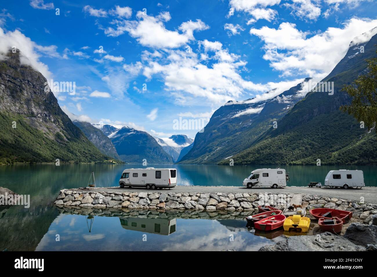 Family vacation travel RV, holiday trip in motorhome, Caravan car ...