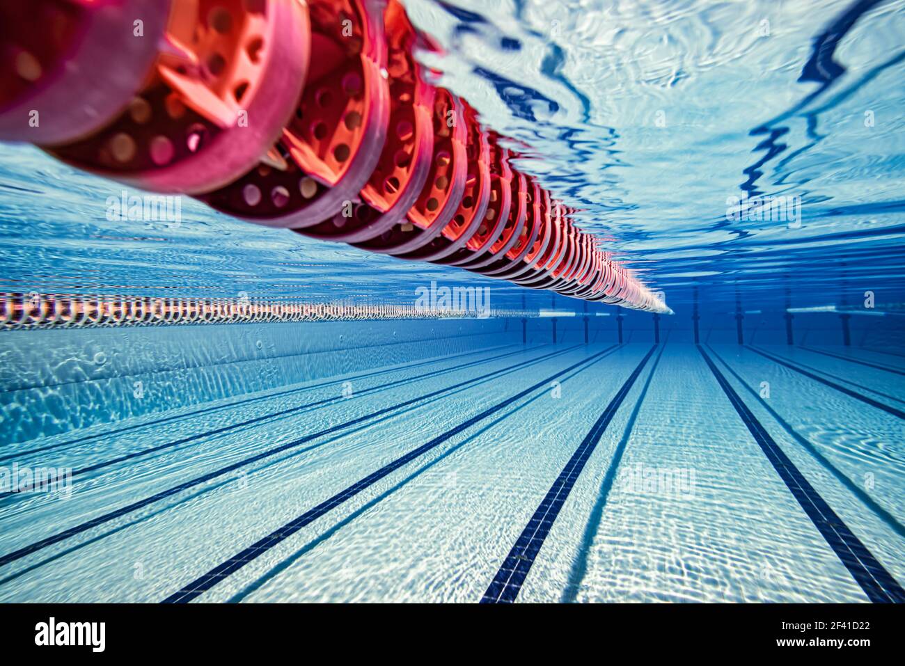 Olympic Swimming pool underwater background Stock Photo - Alamy