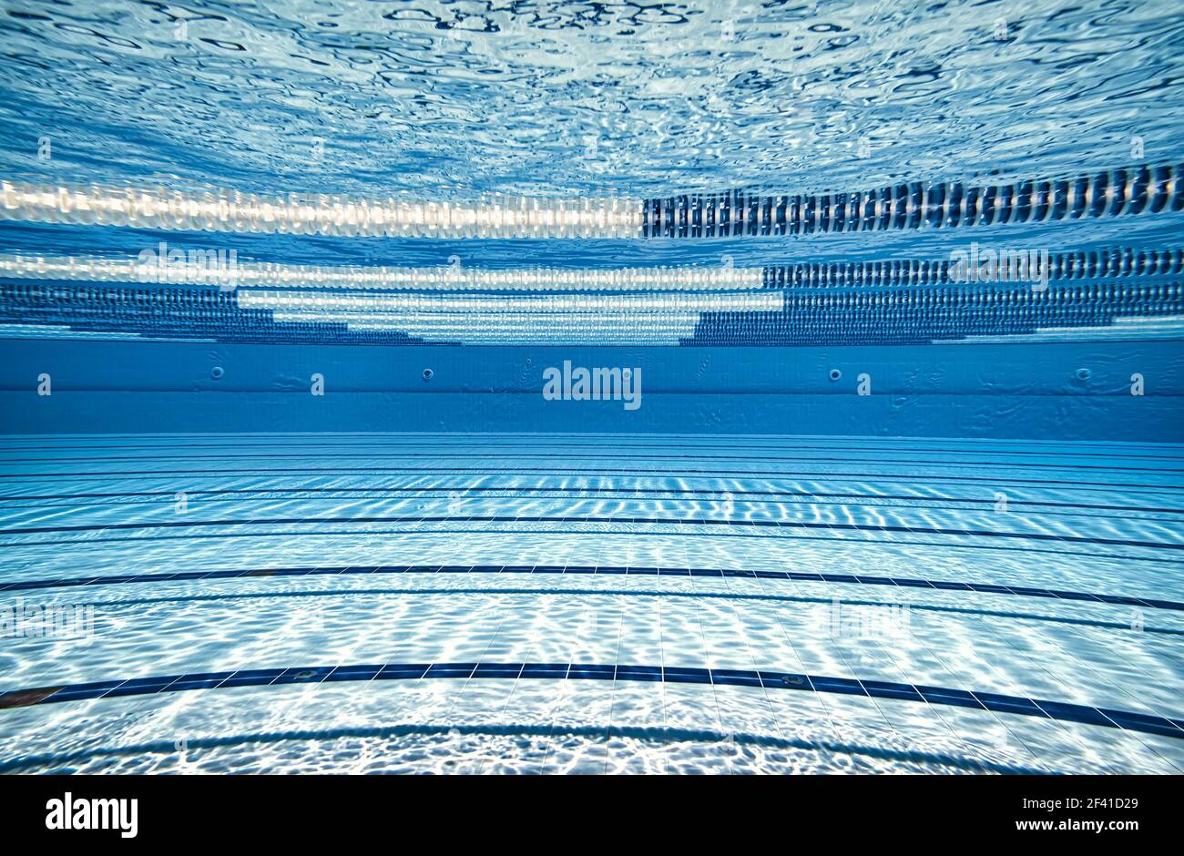 Olympic Swimming pool underwater background Stock Photo - Alamy