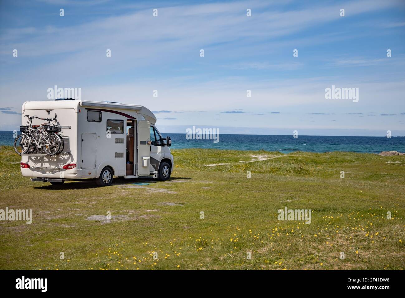 Family vacation travel RV, holiday trip in motorhome, Caravan car ...