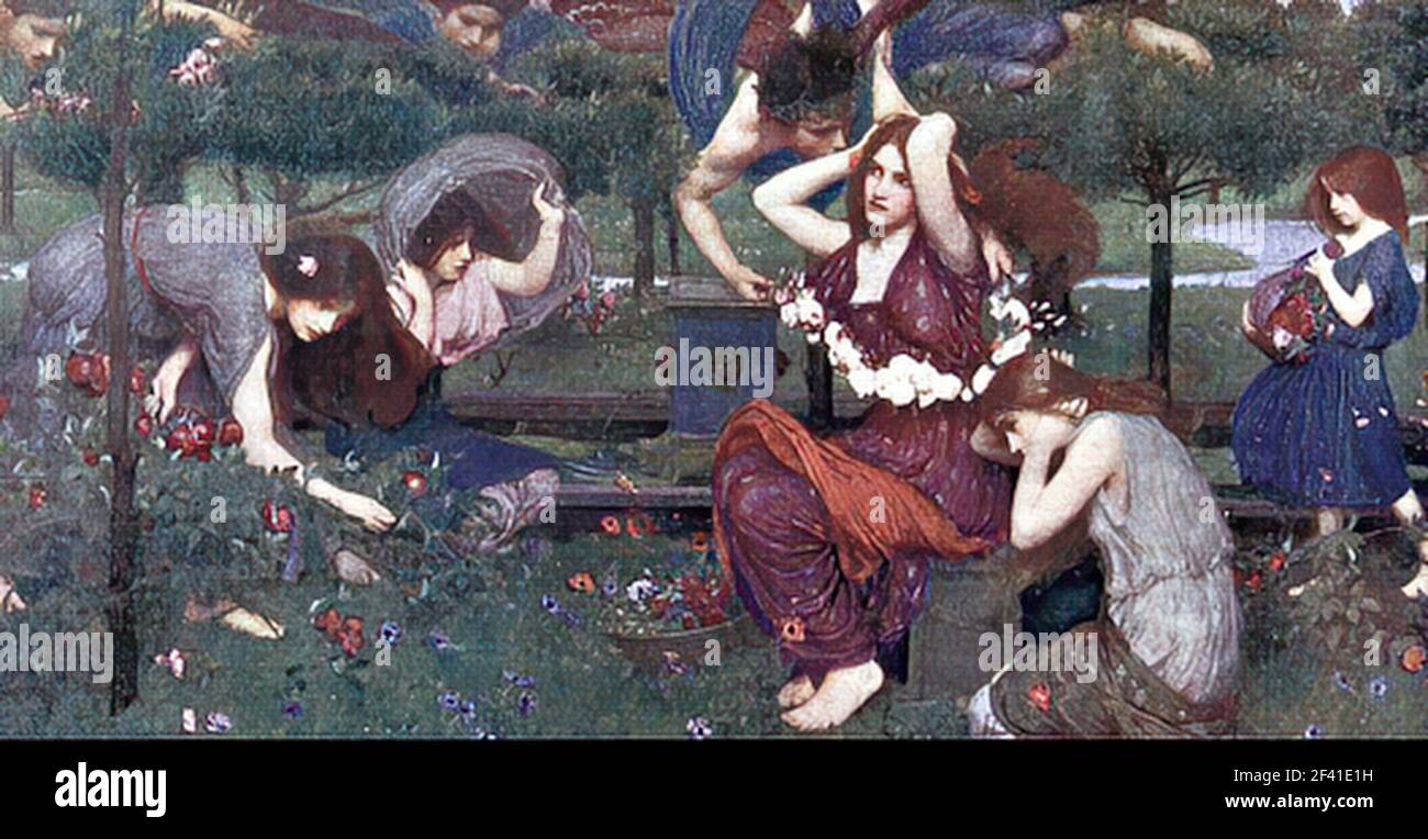 John William Waterhouse - Flora Zephyrs 1898 Stock Photo - Alamy