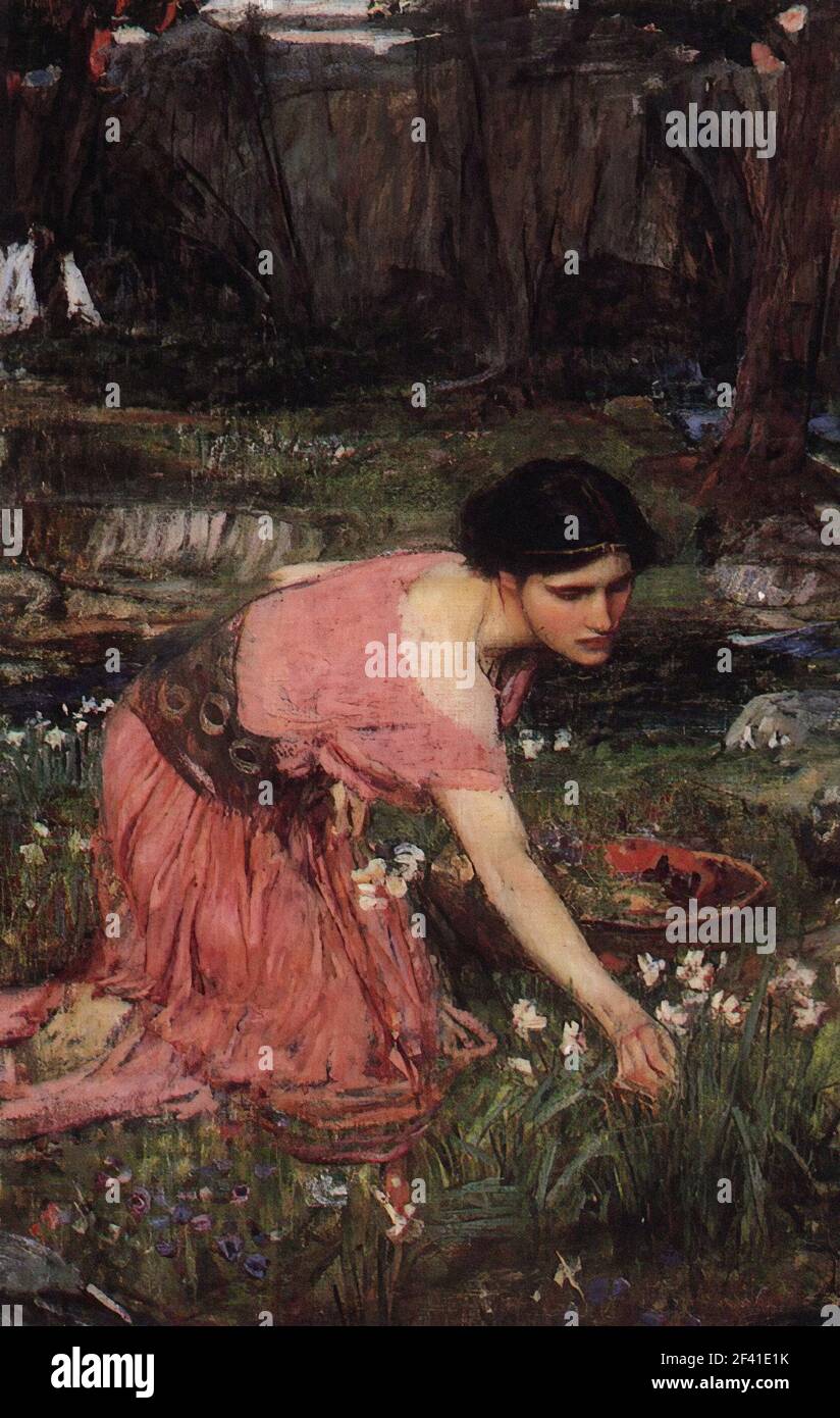 John William Waterhouse - Flora 1 1890 Stock Photo - Alamy