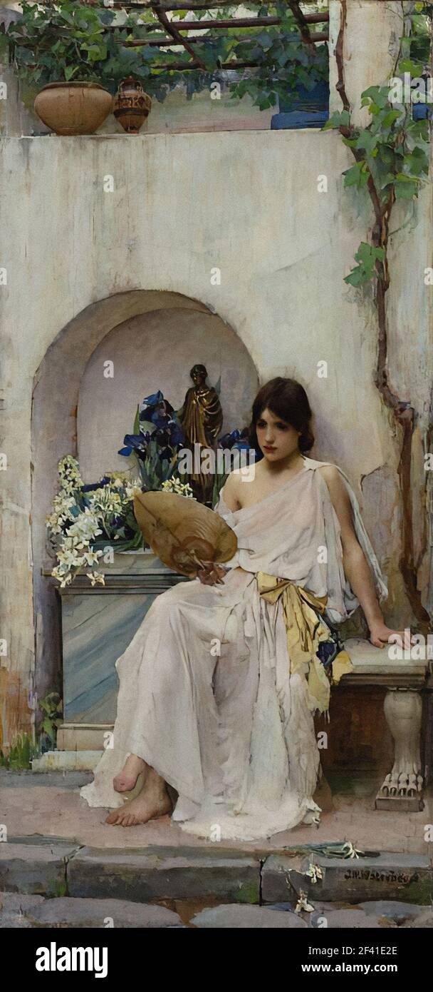John William Waterhouse - Flora 1890 Stock Photo - Alamy