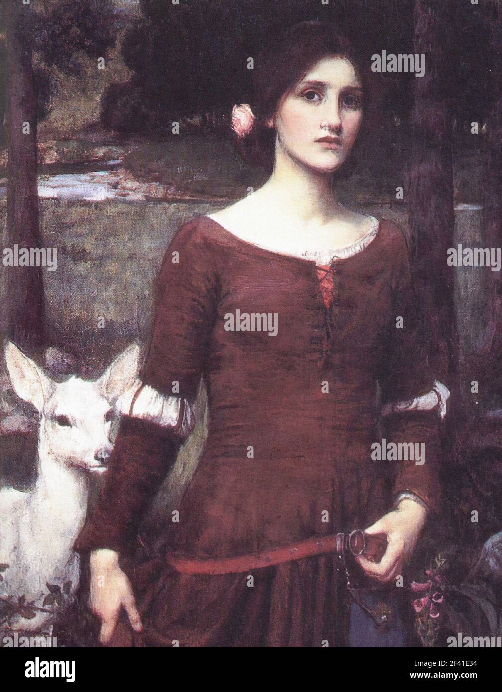 John William Waterhouse - Lady Clare 1900 Stock Photo - Alamy