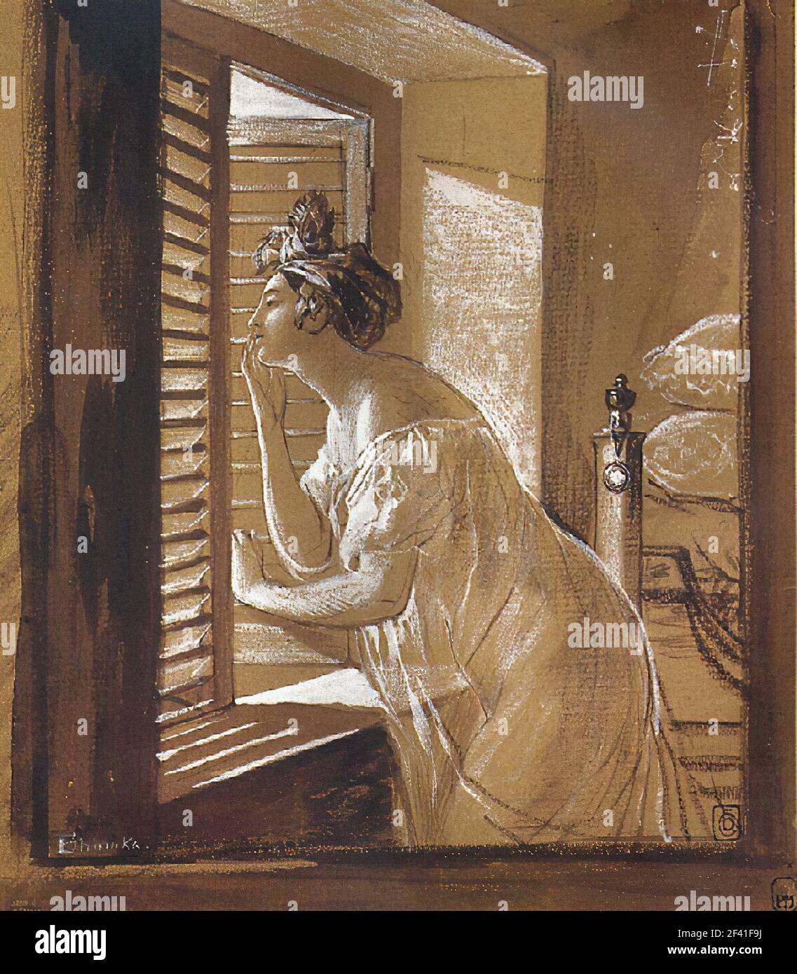 Karl Bryullov - Italian Woman Blowing Kiss 1826 Stock Photo - Alamy