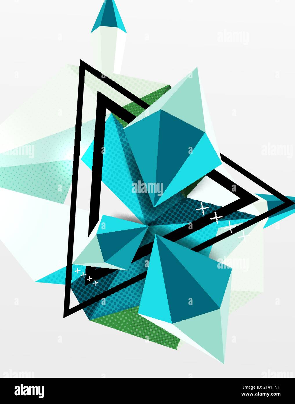 3d polygonal elements abstract background. 3d polygonal elements ...