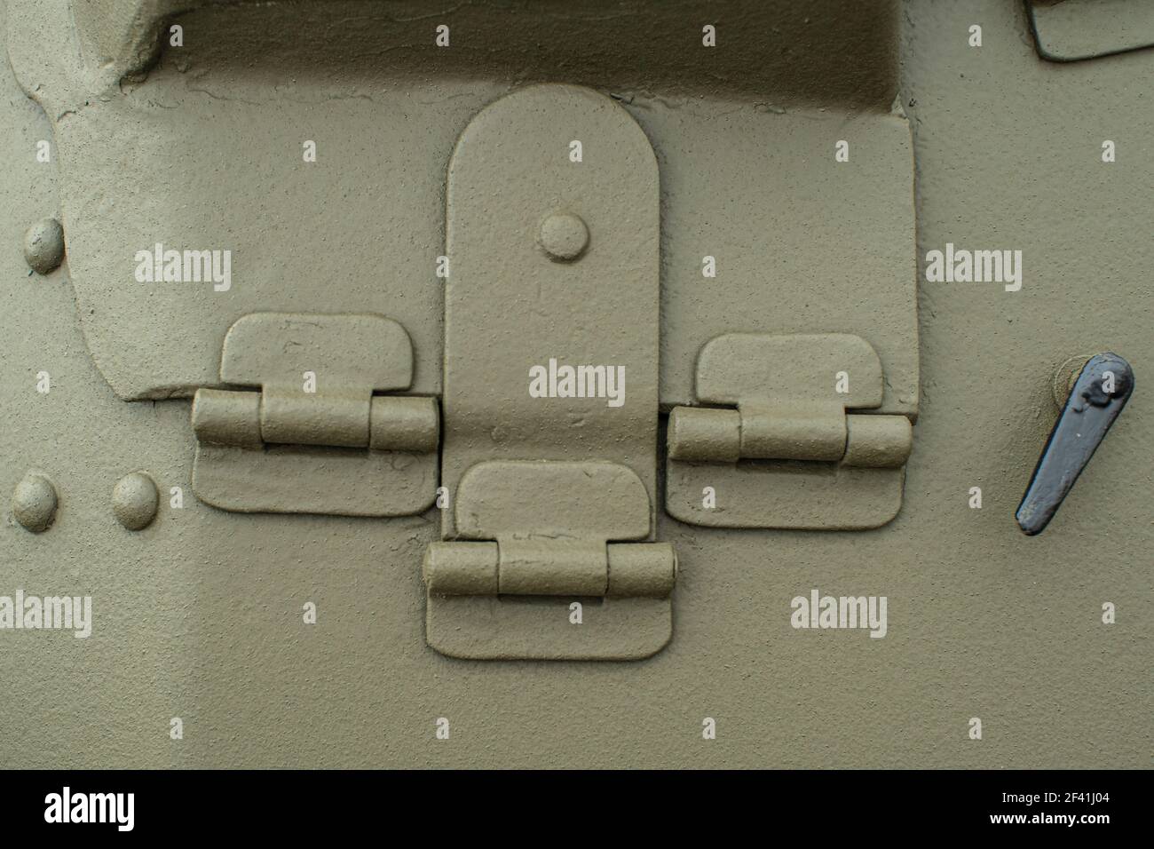 Abstract green industrial metal background texture with bolts and ...