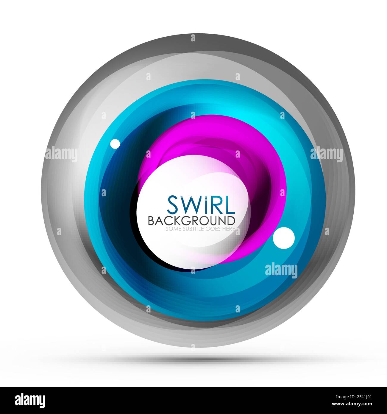 Spiral swirl flowing lines 3d vector abstract digital motion background ...