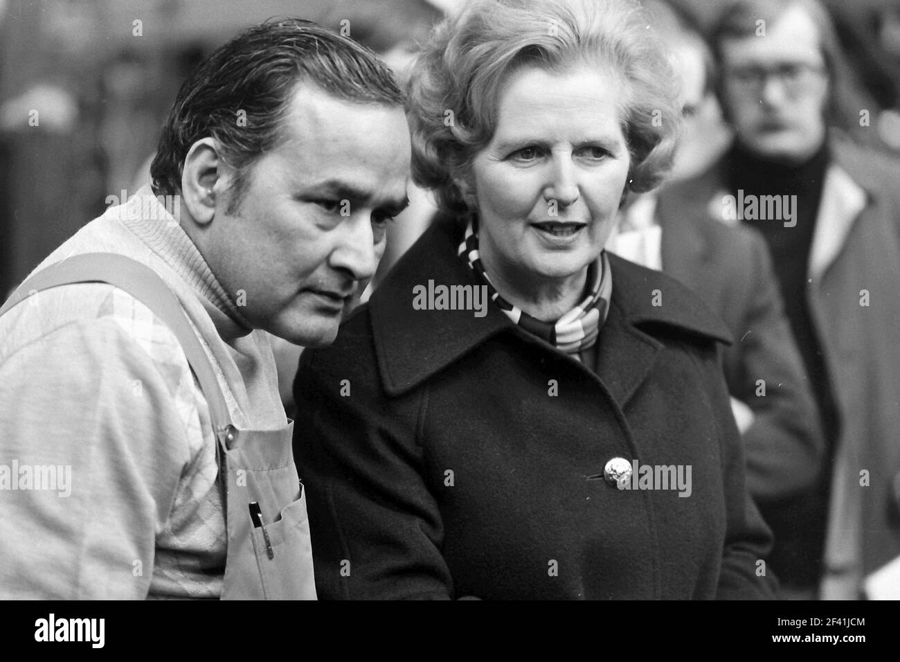 Mrs Thatcher in Yorkshire in Feb 1978 Stock Photo - Alamy
