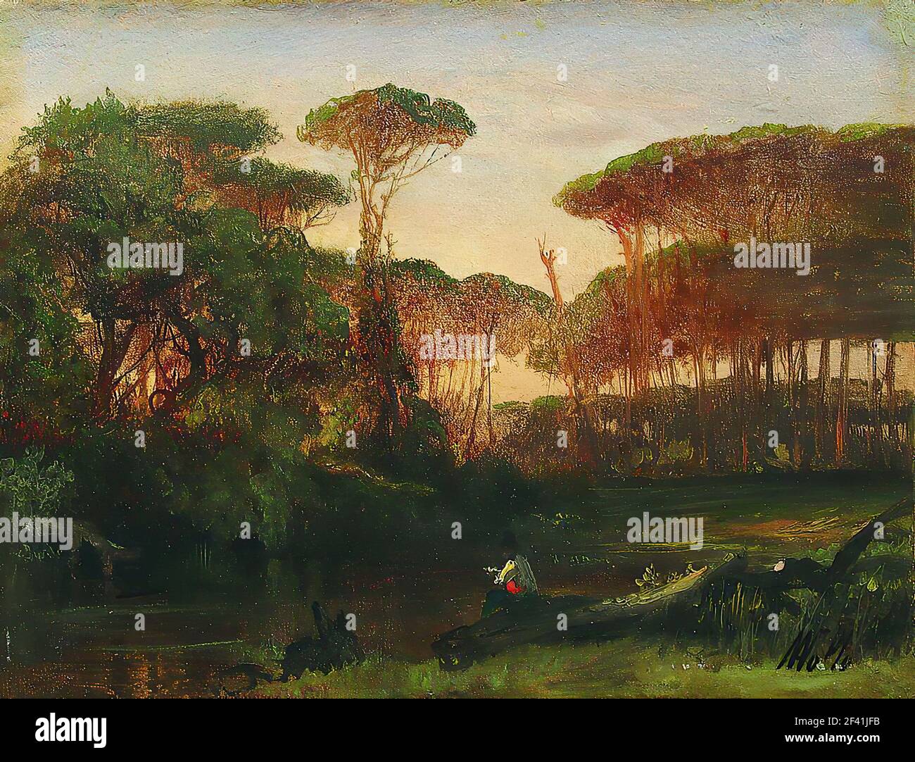 Lev Lagorio - Fisherman C 1865 Stock Photo - Alamy