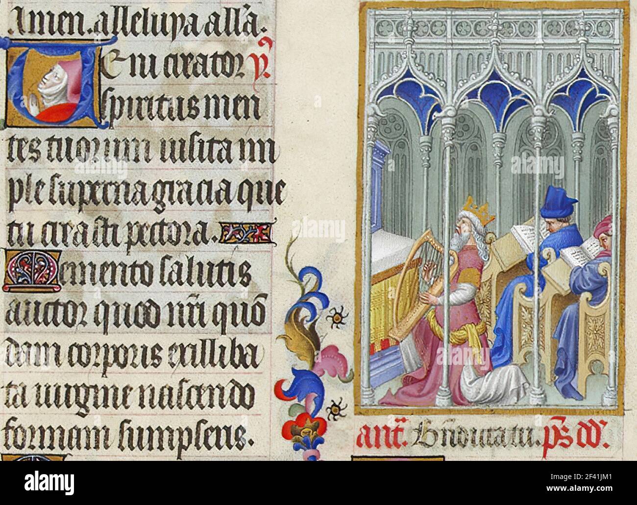 David with harp hi-res stock photography and images - Alamy