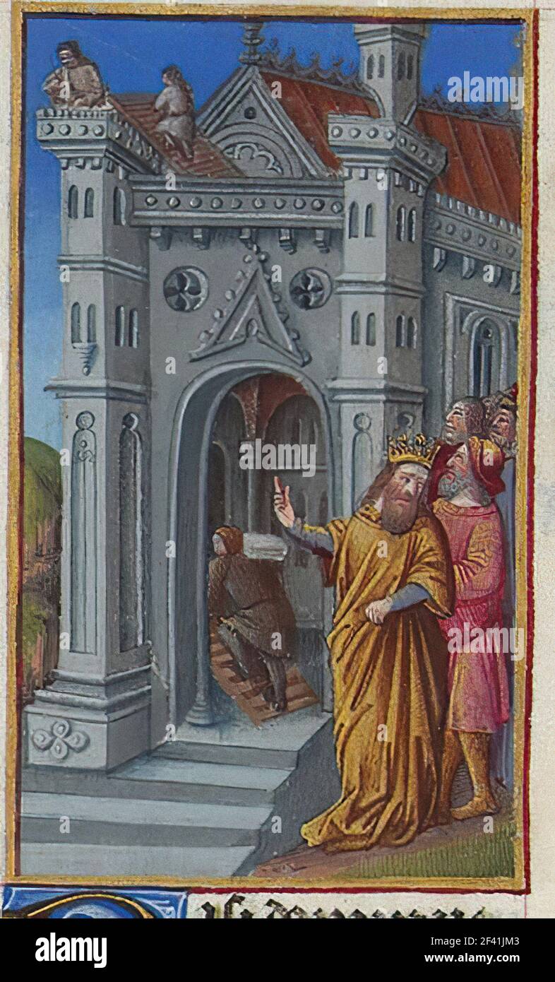 Limbourg brothers - Psalm CXXVI Stock Photo - Alamy