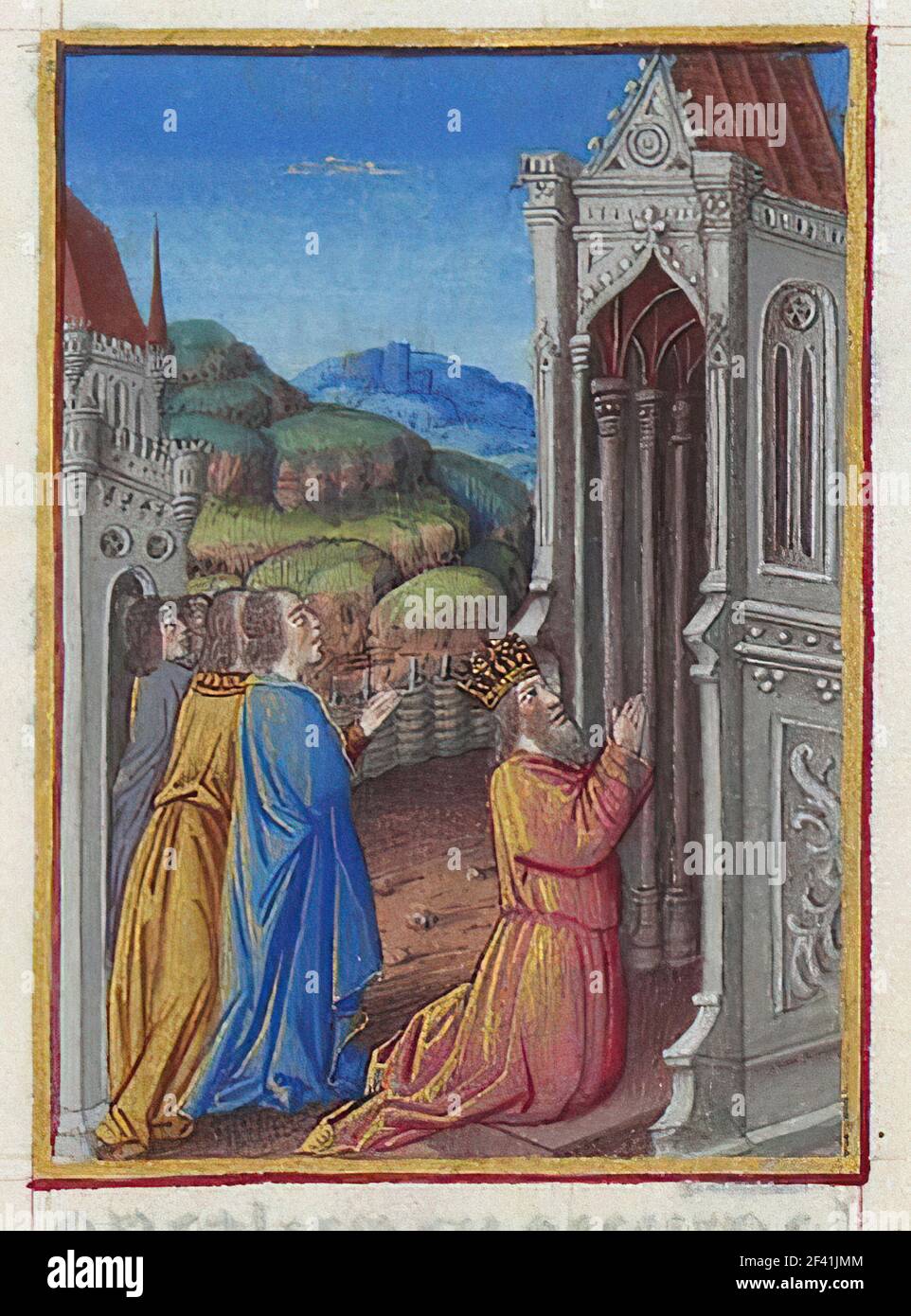 Limbourg brothers - Psalm CXXV Stock Photo - Alamy