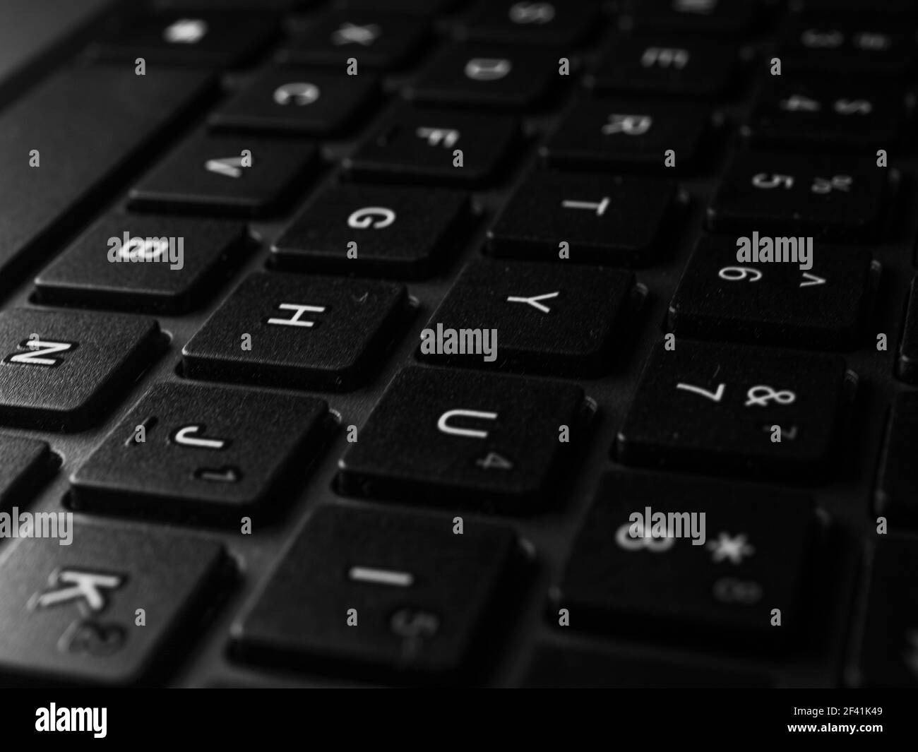 Close up of a laptop/notebook keyboard Stock Photo - Alamy
