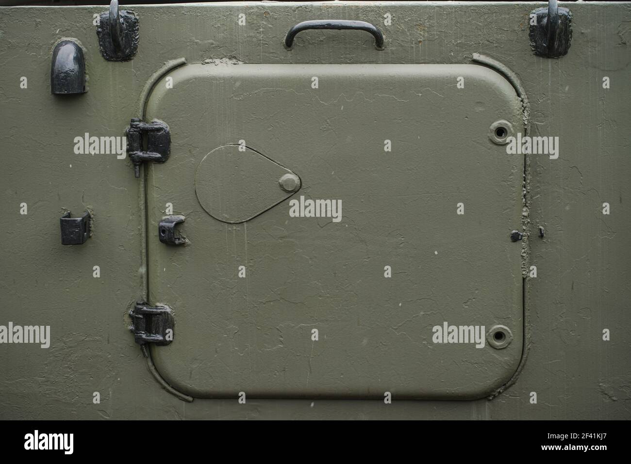 Abstract green industrial metal background texture with bolts and ...