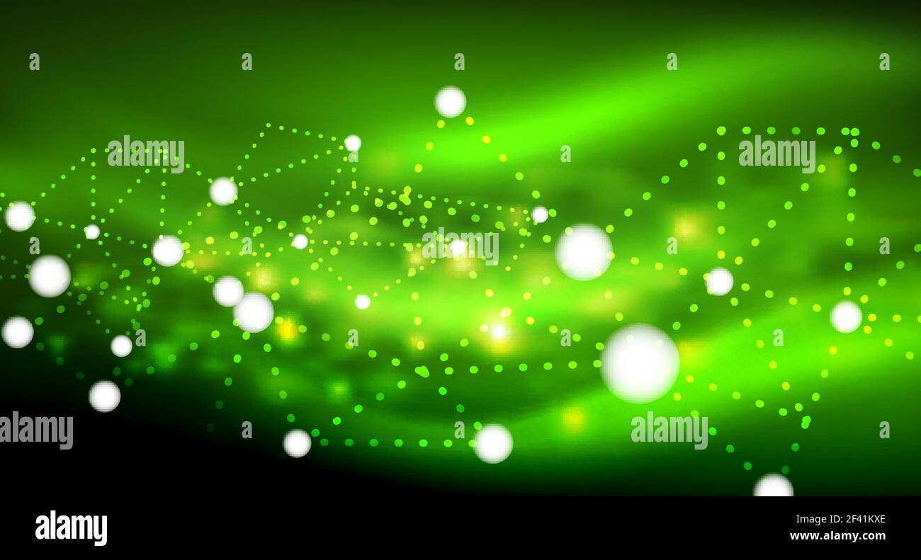 Shiny stars, neon glowing digital connected light dots. Shiny stars ...