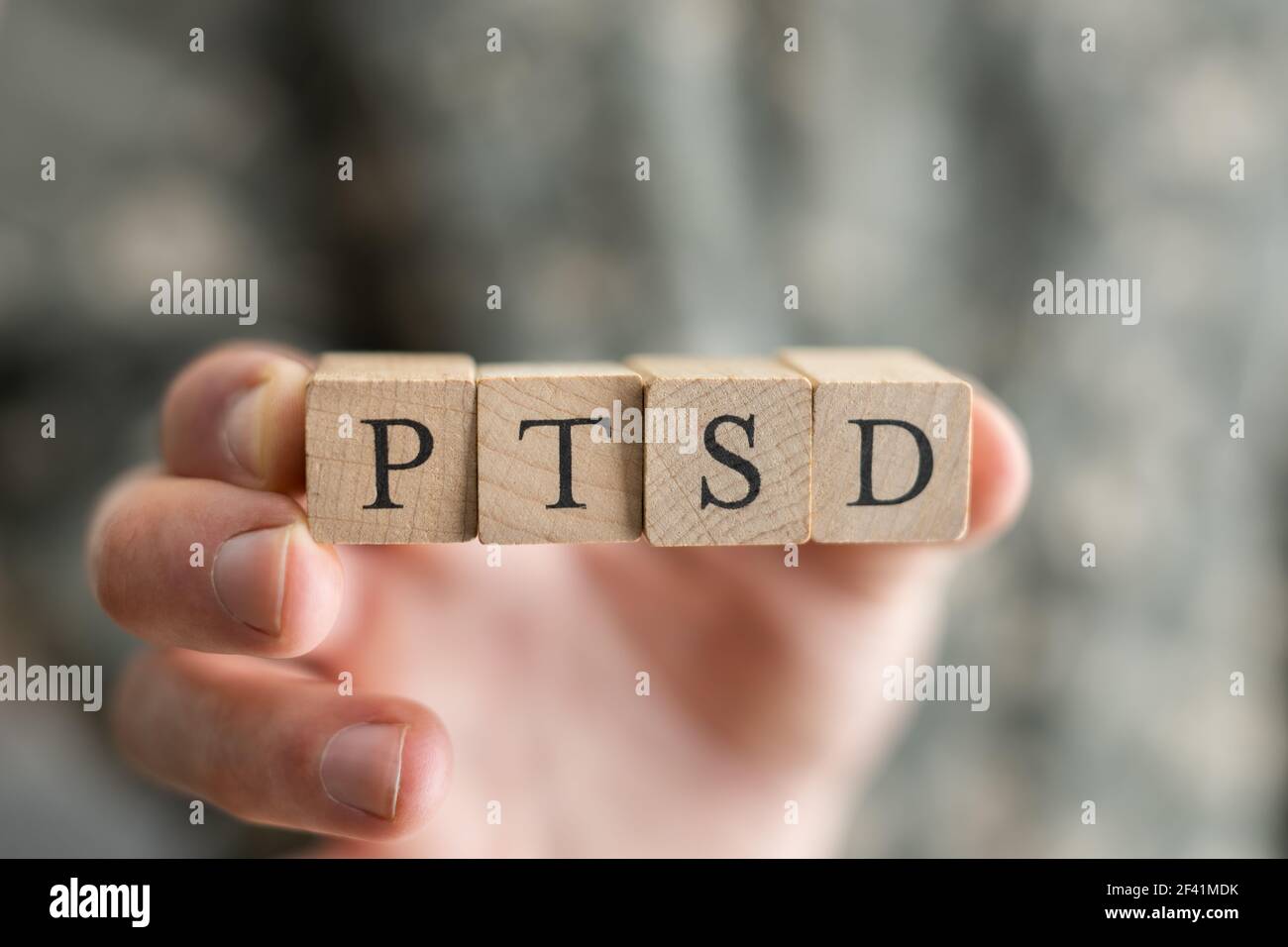 PTSD Military Army Soldier With Trauma And Stress Stock Photo - Alamy