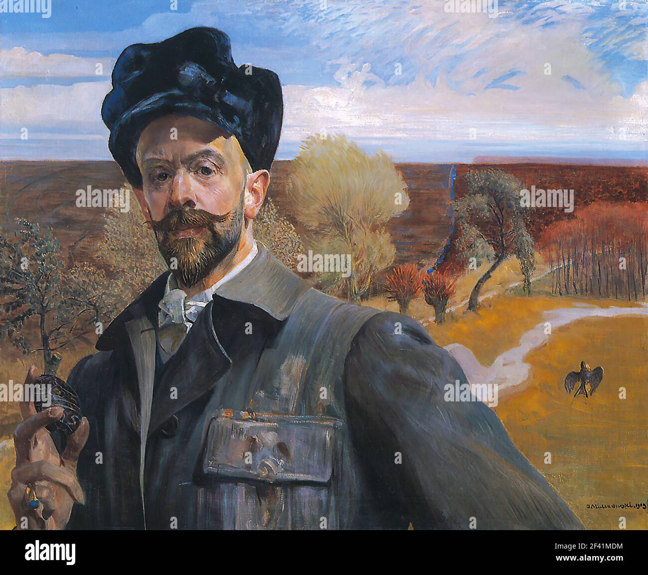 Malczewski - Self Portrait with Pisanka Stock Photo - Alamy