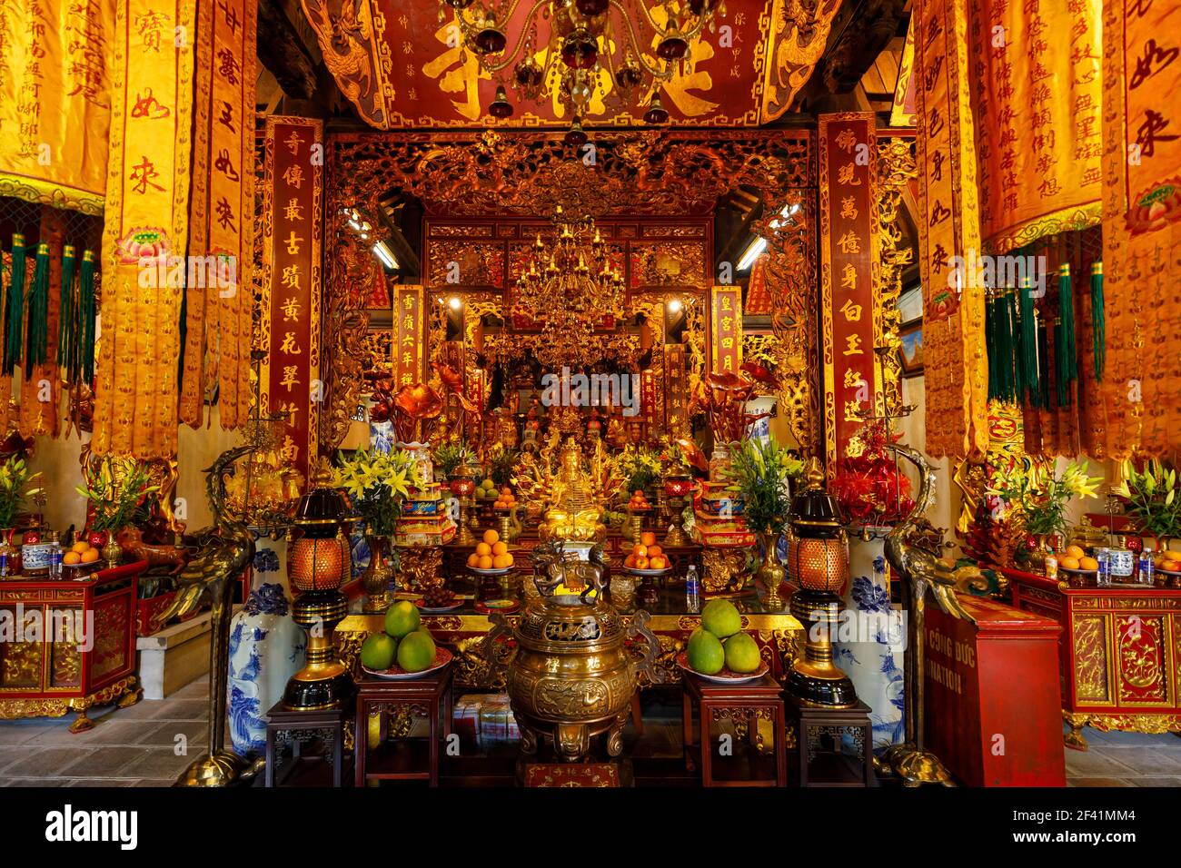 The Literature Temple of Hanoi in Vietnam Stock Photo - Alamy