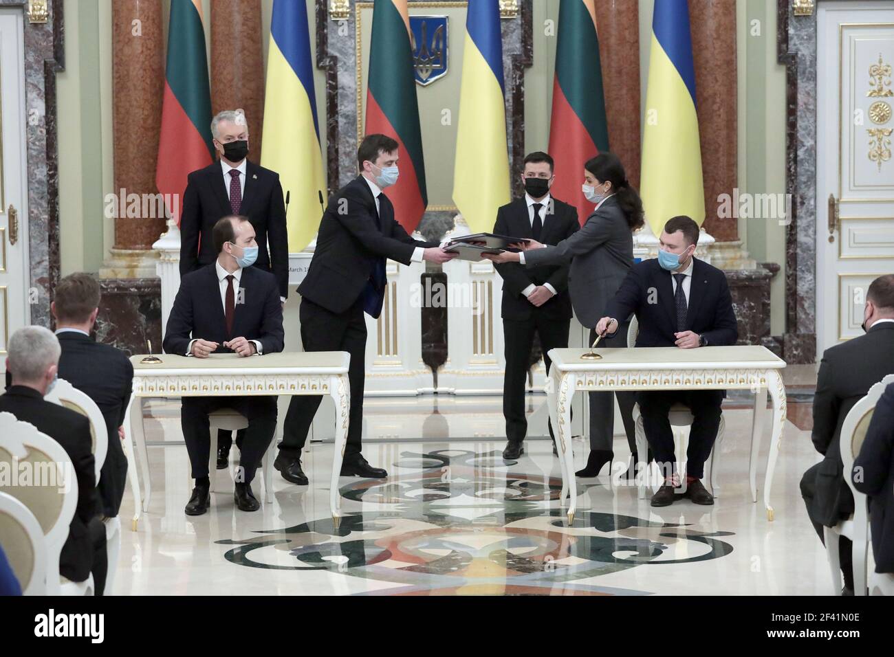 Non Exclusive: KYIV, UKRAINE - MARCH 18, 2021 - Minister of Transport ...