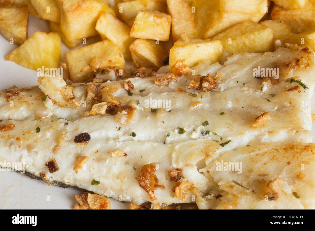 Hake chips hi-res stock photography and images - Alamy