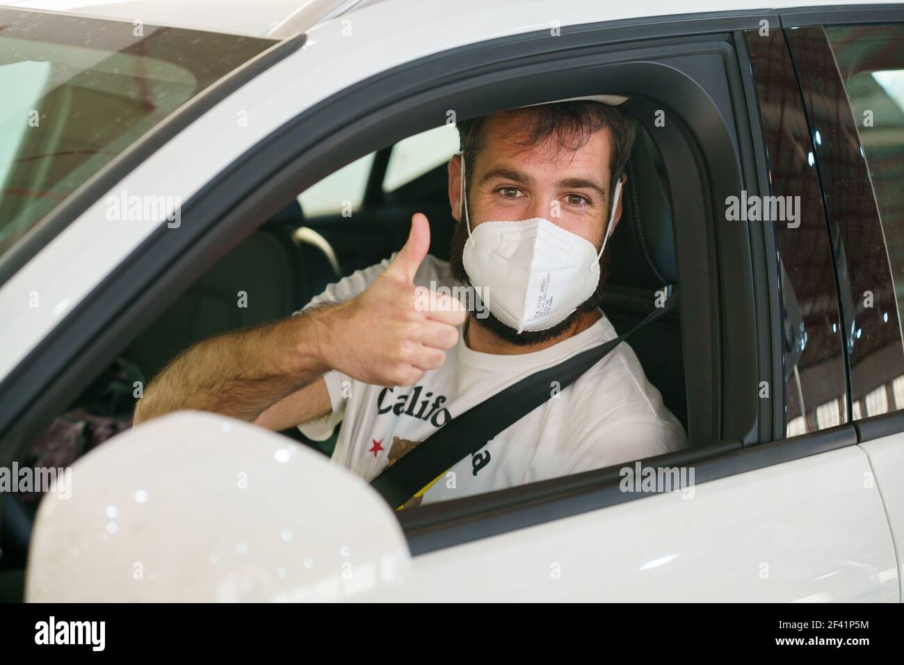 GRANADA, ANDALUSIA, SPAIN. FEBRUARY 26TH, 2021. Mass vaccination ...