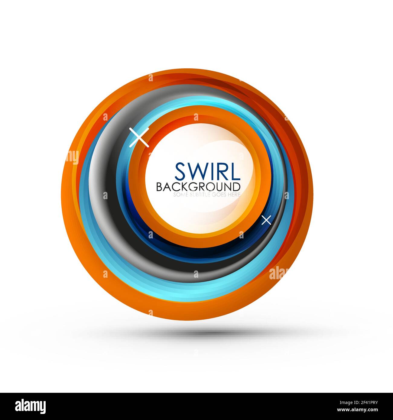 Spiral swirl flowing lines 3d vector abstract background. Spiral swirl ...