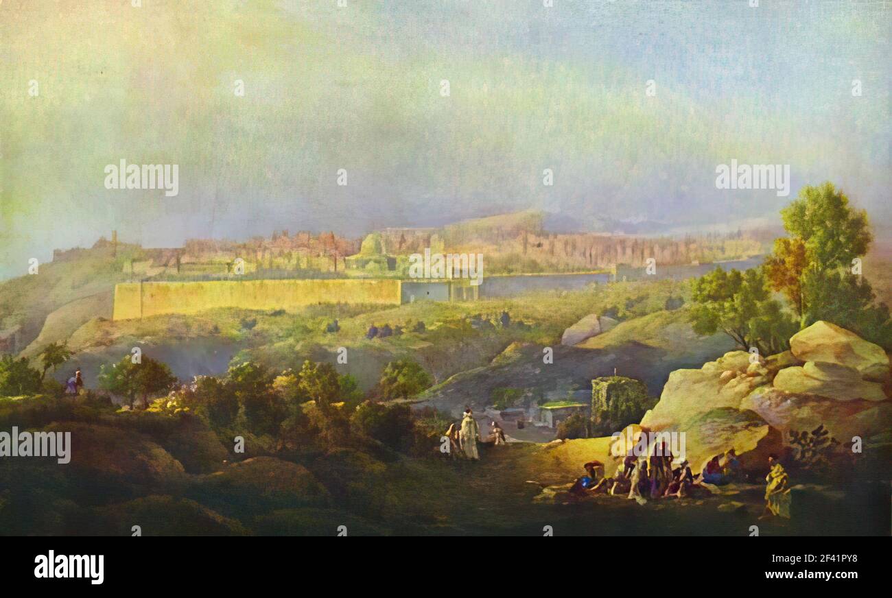 Maxim Nikiforovich Vorobiev - View Jerusalem 1836 Stock Photo - Alamy