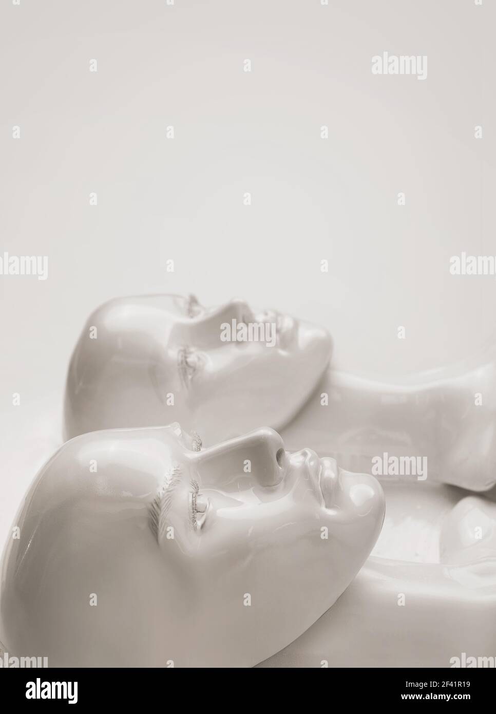 Plaster pieces of mannequin sculptures Stock Photo - Alamy