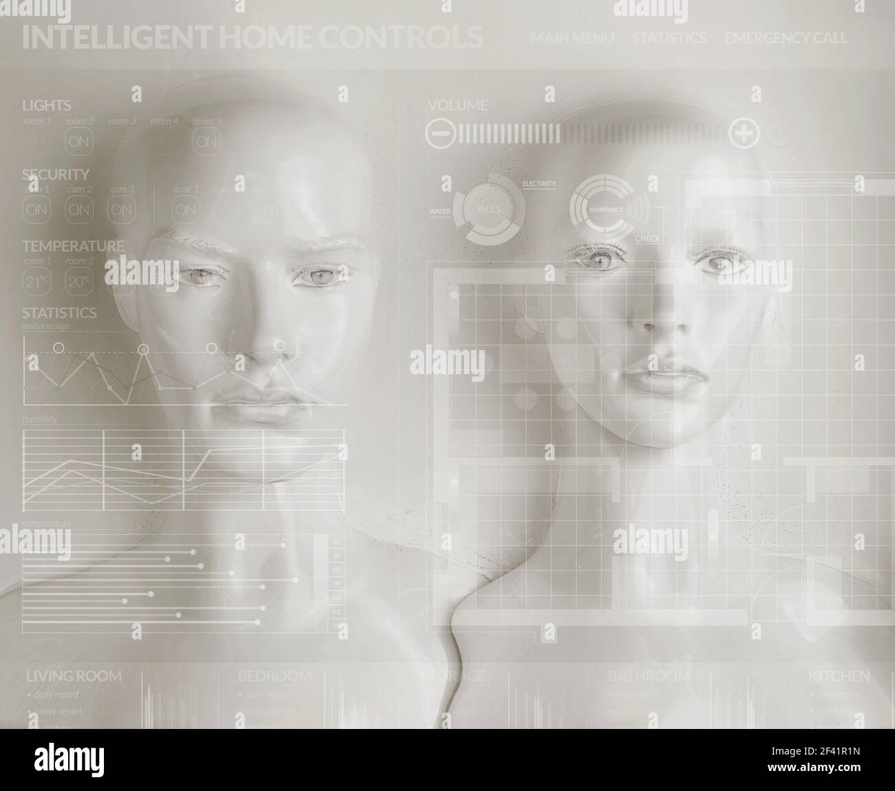 Artificial intelligence concept - graphs and diagrams Stock Photo - Alamy