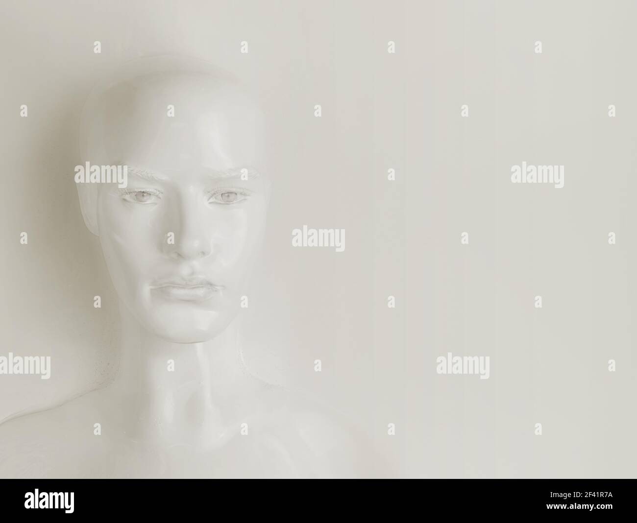 Masterpiece - plaster sculpture of a young woman Stock Photo - Alamy