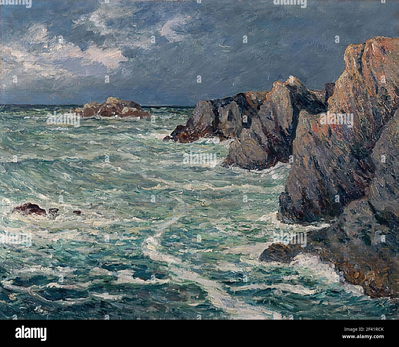 Maxime Maufra - Domois Shore Belle Ile En Mer Stock Photo - Alamy