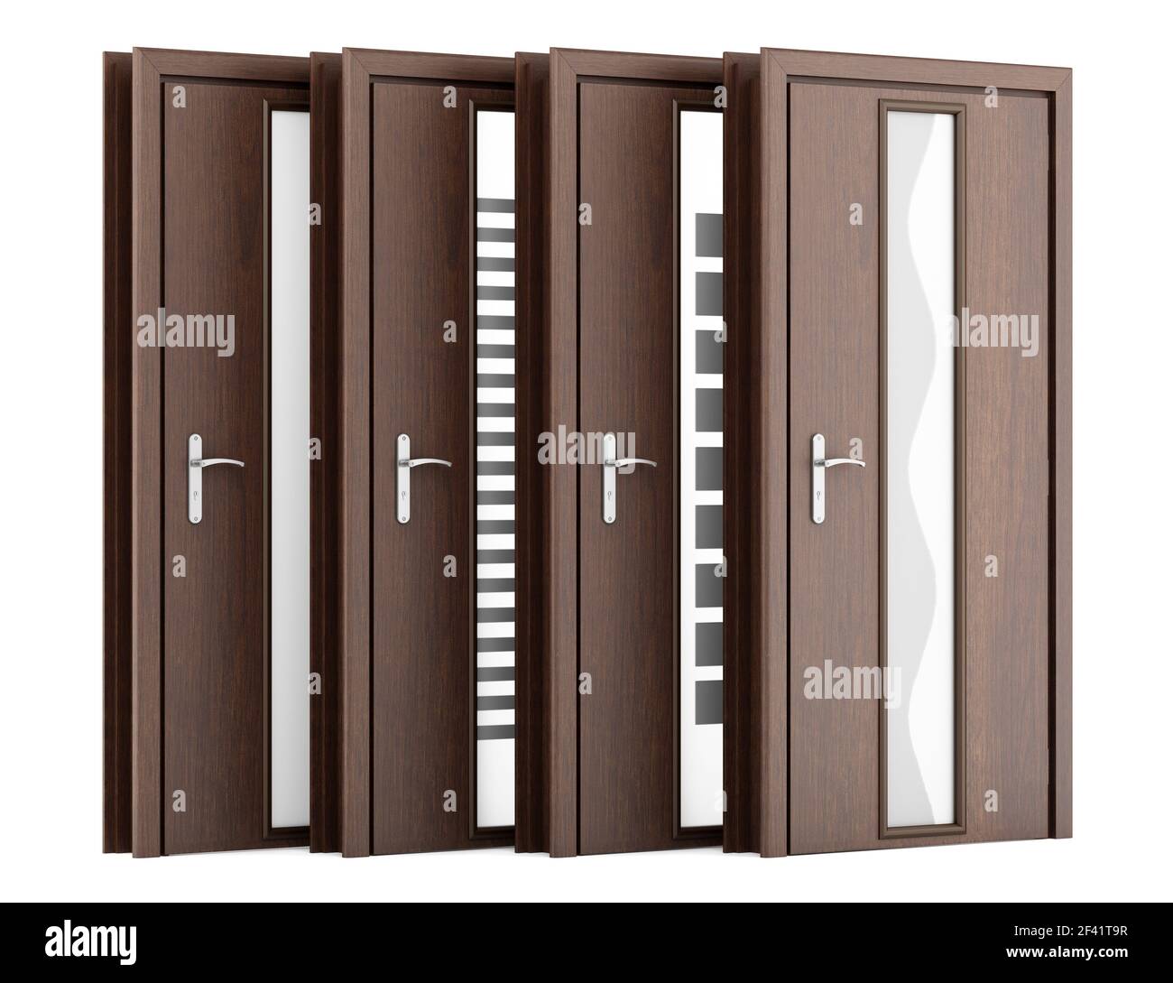 Modern wooden front doors hi-res stock photography and images - Alamy