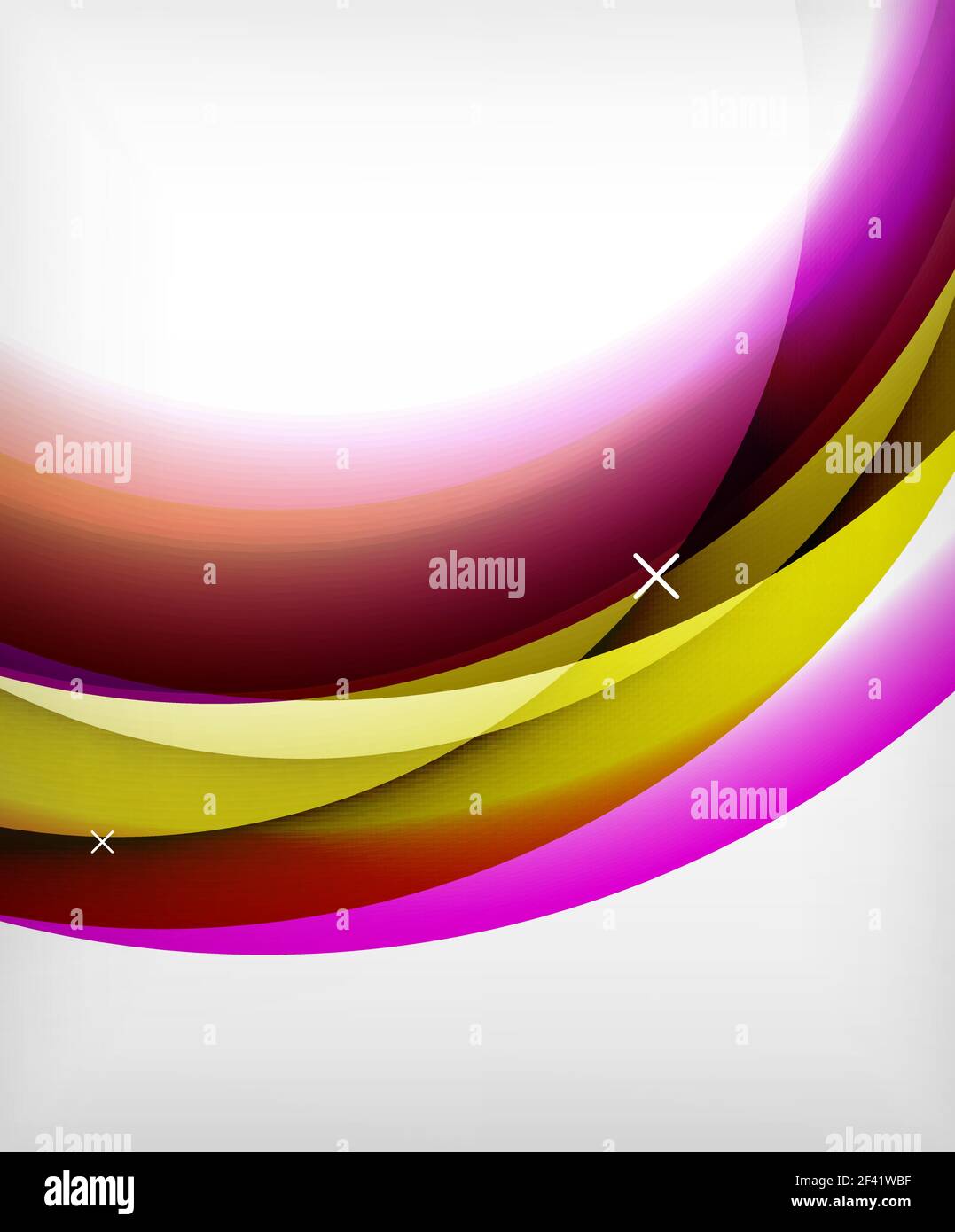 Glossy wave vector background with light and shadow effects, white ...