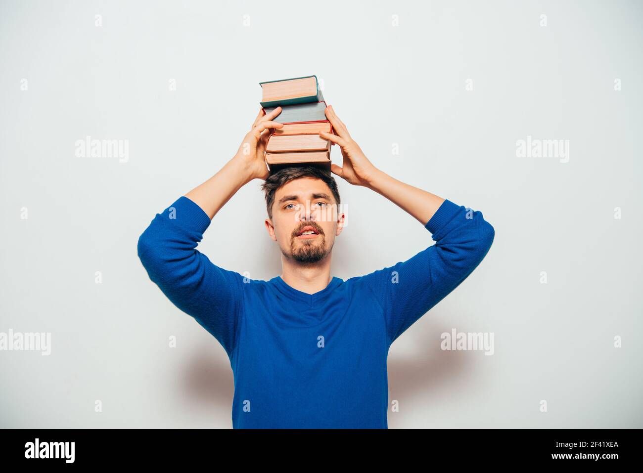 The man with a book Stock Photo - Alamy
