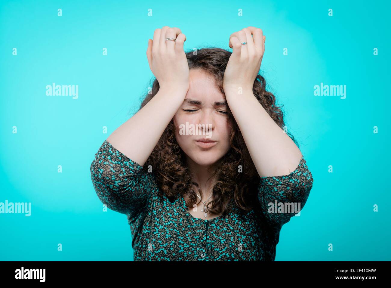 Woman Who Made A Mistake Stock Photo - Alamy