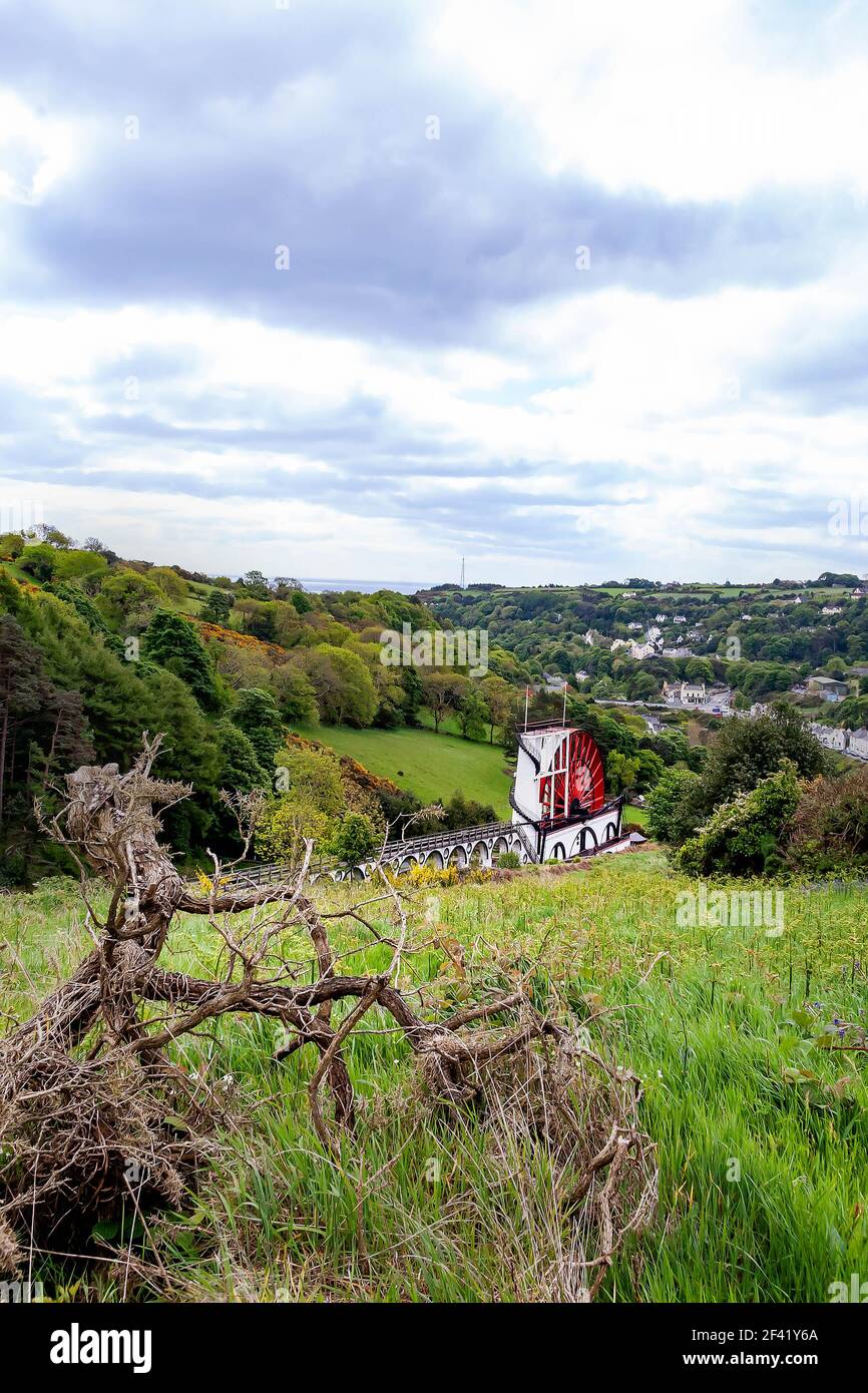 Laxey Wheel (Lady Isabella) - Victorian water wheel designed to pump ...
