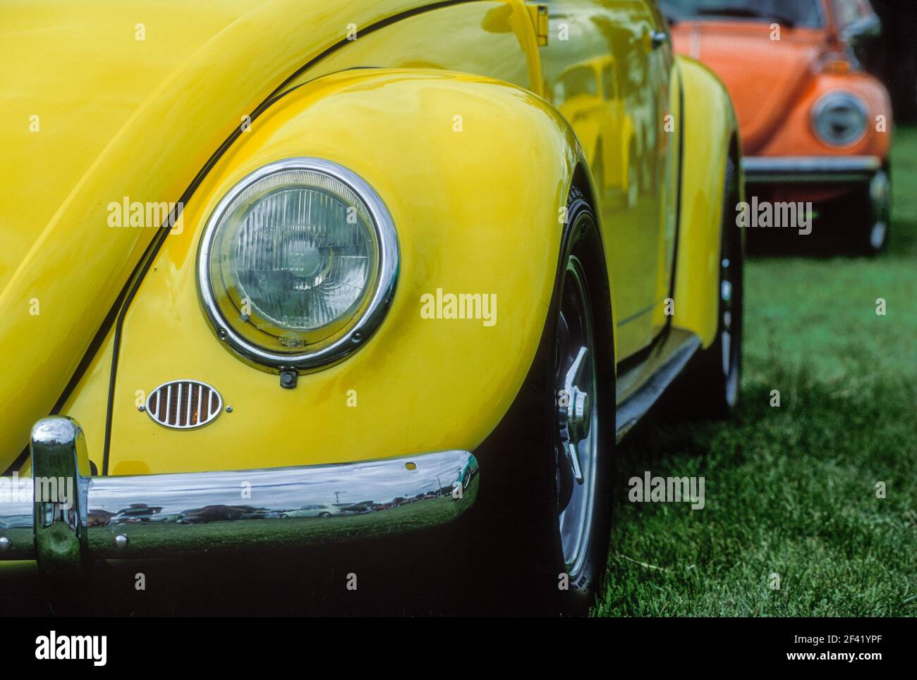 Classig Volkswagen Beetle front fender, 35 mm film shot Stock Photo - Alamy