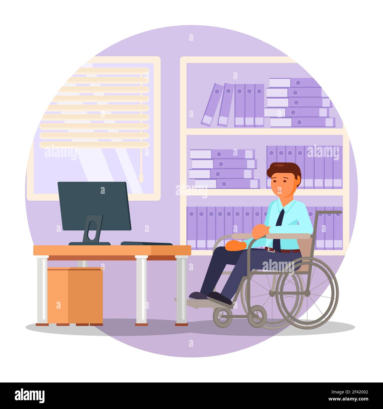 Disabled workplace Cut Out Stock Images & Pictures - Alamy