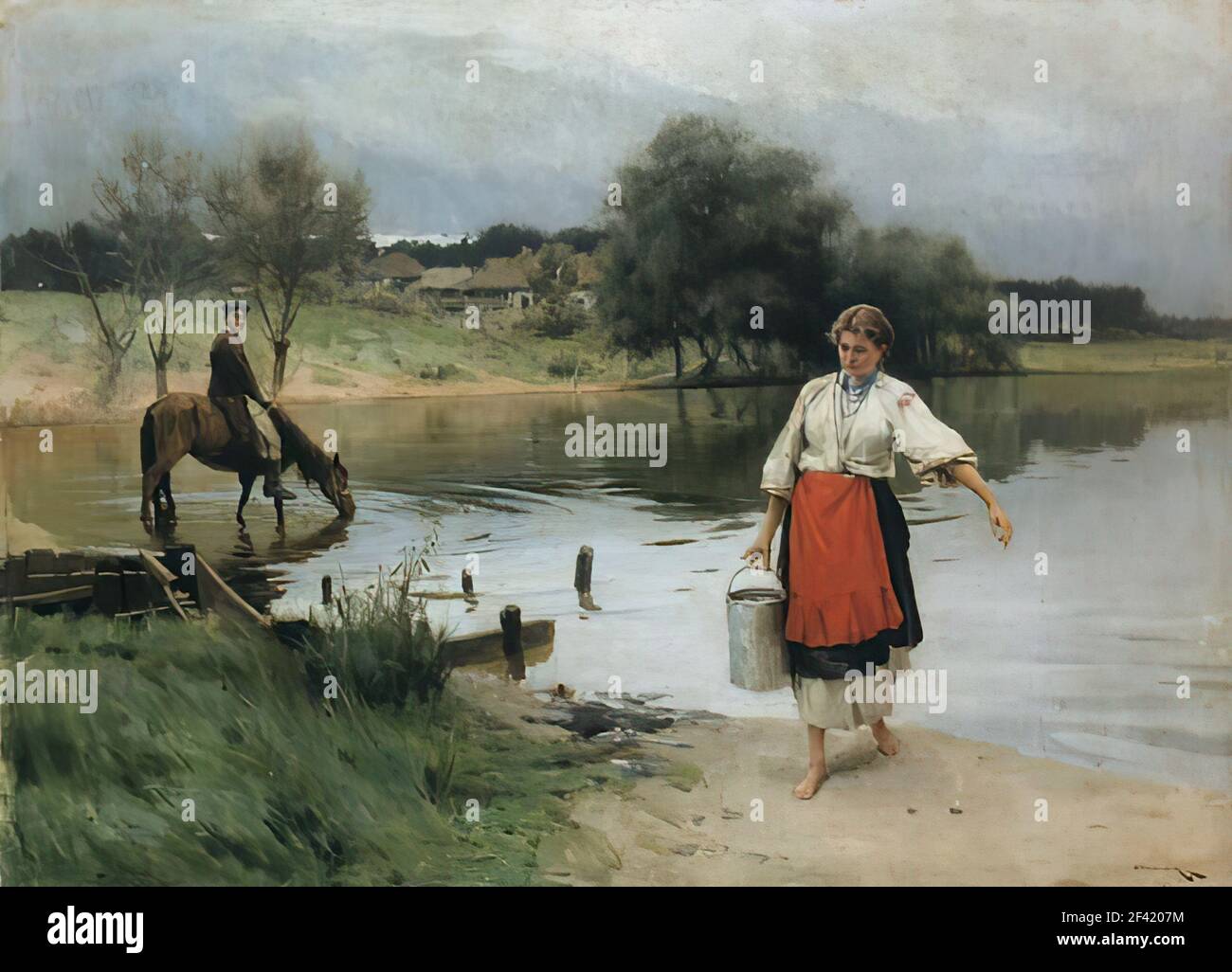 Nikolai Pimonenko - at River Stock Photo - Alamy