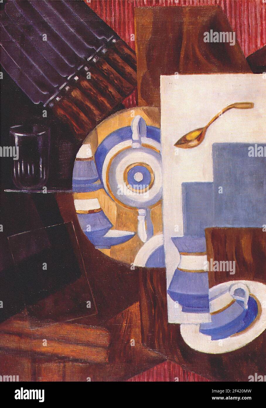 Olga Rozanova - Sideboard with Dishes 1915 Stock Photo - Alamy