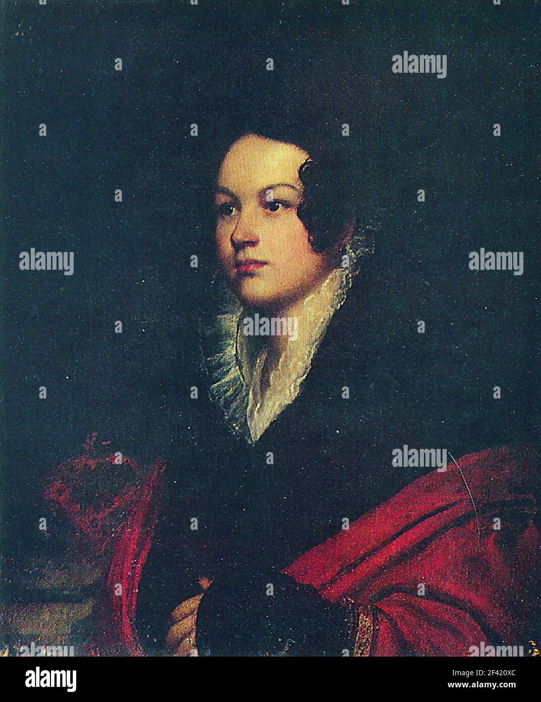 Orest Adamovich Kiprensky - Female Portrait C 1820 Stock Photo - Alamy